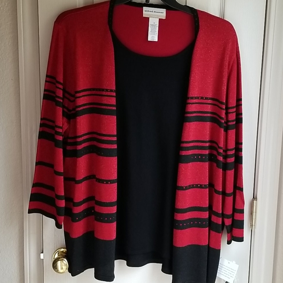 Alfred Dunner | Sweaters | Nwt Alfred Dunner Embellished 2 Fer Sweater ...